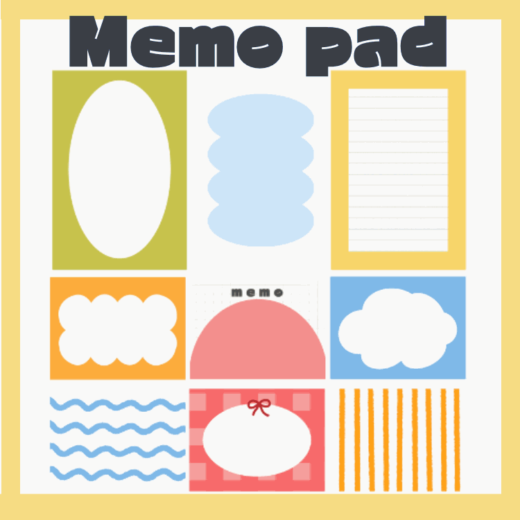 Washi Tape + Memo pad Set | Webudding