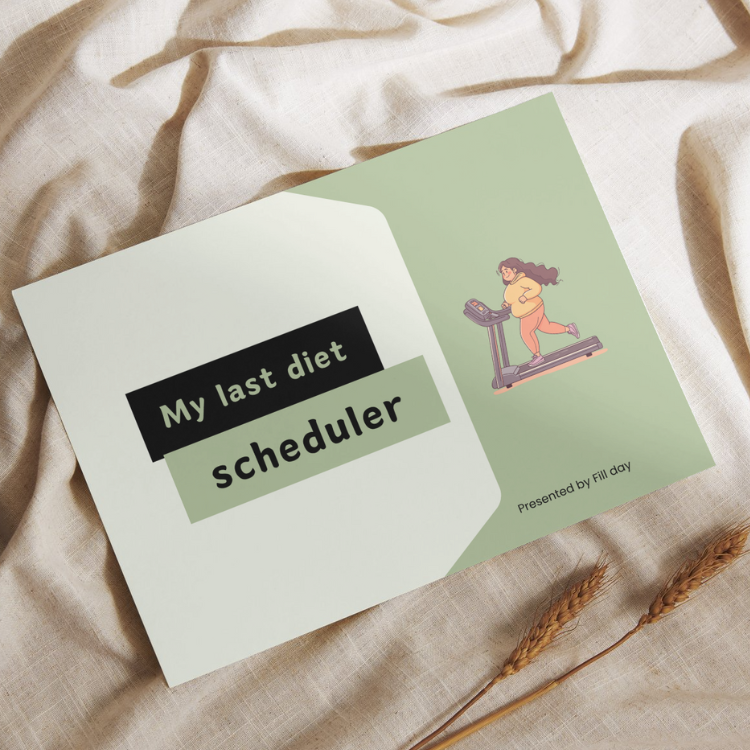 My Last Diet Scheduler Cover | Webudding