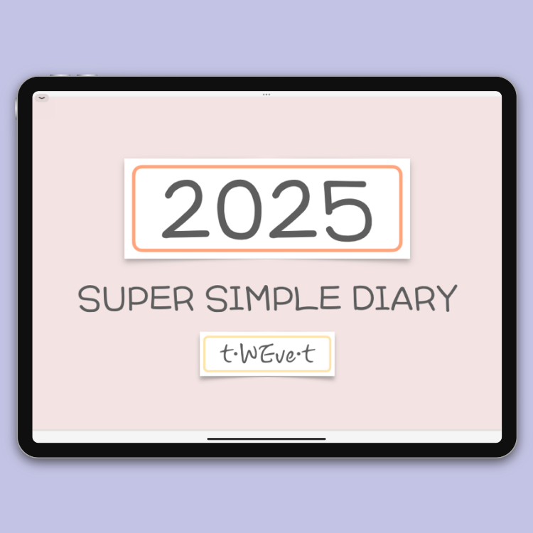 2025 Super Simple Diary | Webudding
