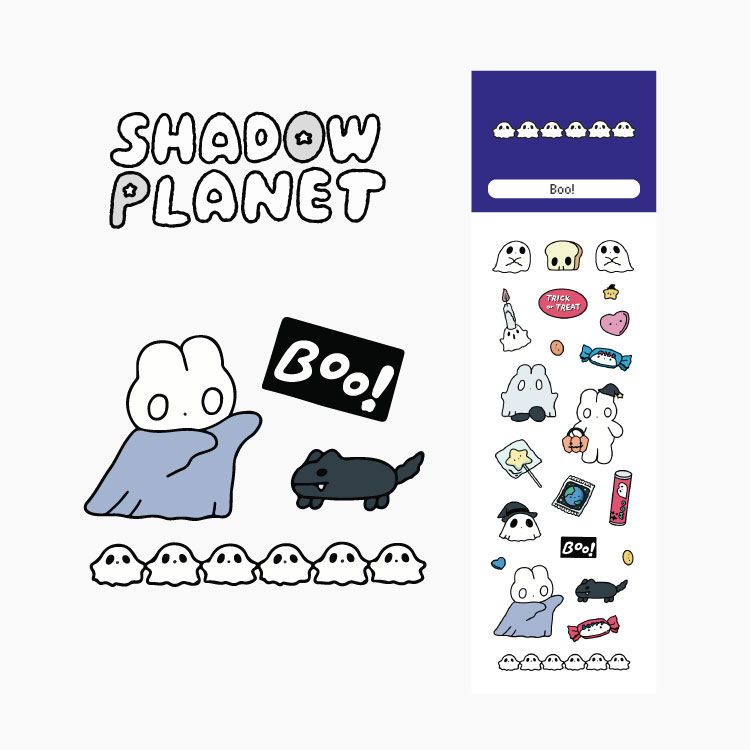 Boo! 스티커 | 위버딩