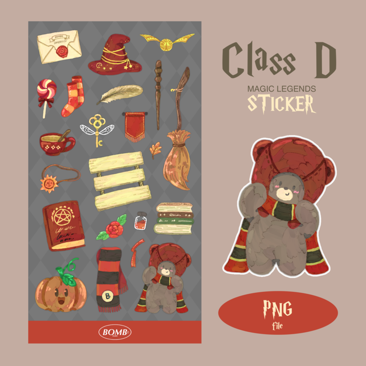 Magic Class D Sticker | Webudding