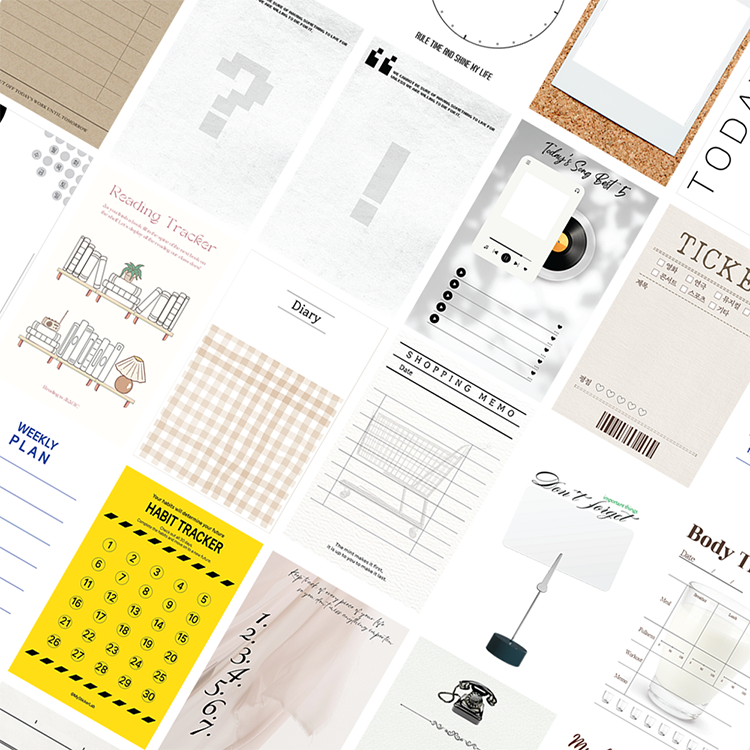 Daily Memo Paper 20 Types No. 1 | Webudding