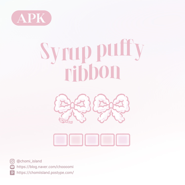 apk│ CHOMI Syrup Tok Pink Ribbon Kakao Talk Theme | Webudding