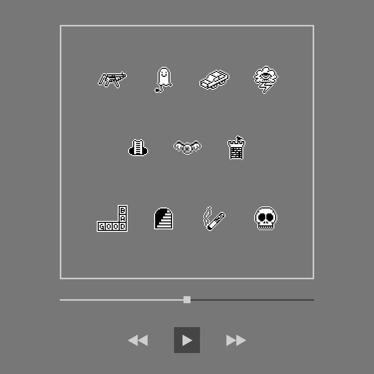 [Pixel] Small and cute Goodnote line sticker_part.5 | Webudding