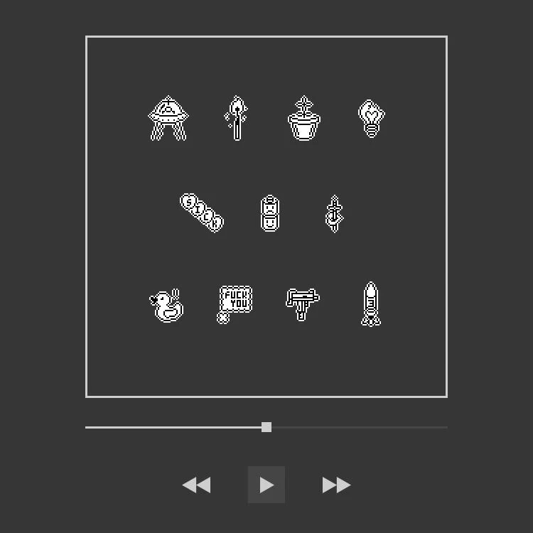 [Pixel] Small and cute Goodnote line sticker_part.7 | Webudding