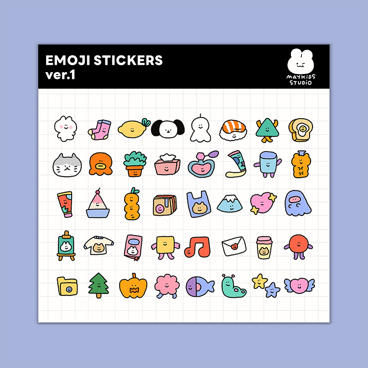 Kawaii Emoji Sticker Ver.1 | Webudding