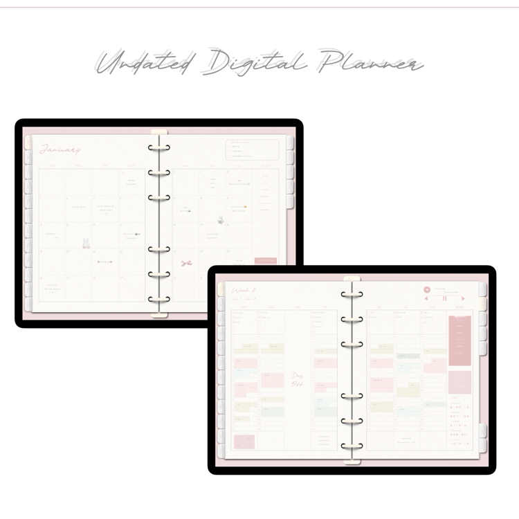 Simple Vintage 6-ring Planner | Webudding