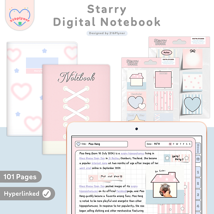 Starry Digital Notebook | 위버딩