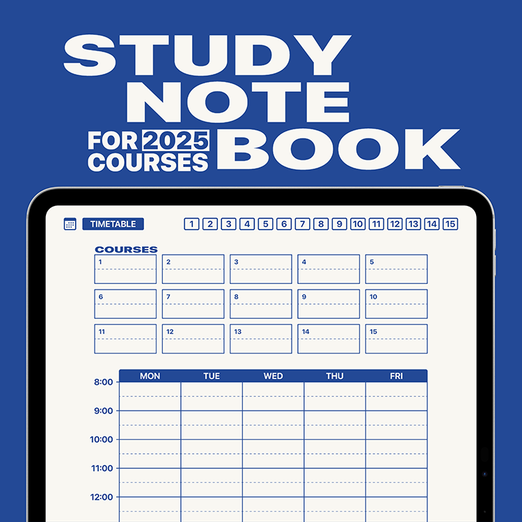 2025 Study Notebook for Students | Webudding