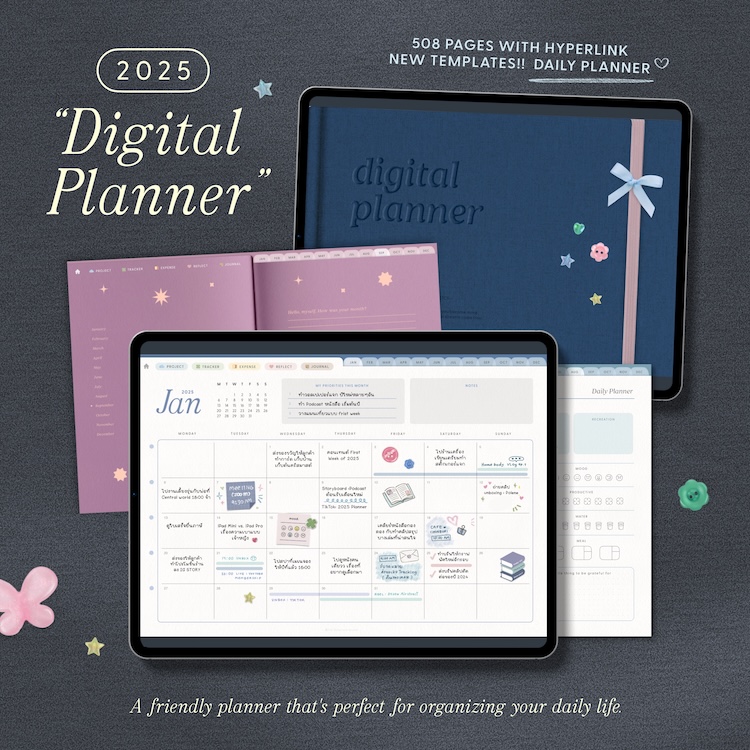THE BUTTER AND SCOTCH | DIGITAL PLANNER 2025 | Webudding