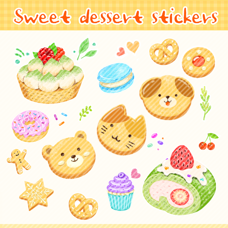 Sweet dessert stickers | Webudding