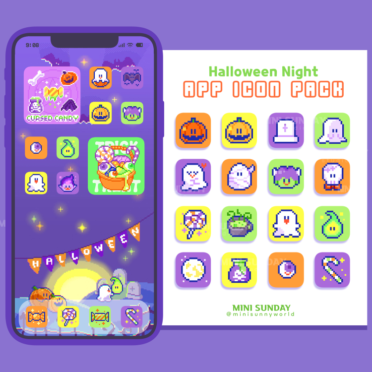 Halloween Night Icon Pack | Webudding