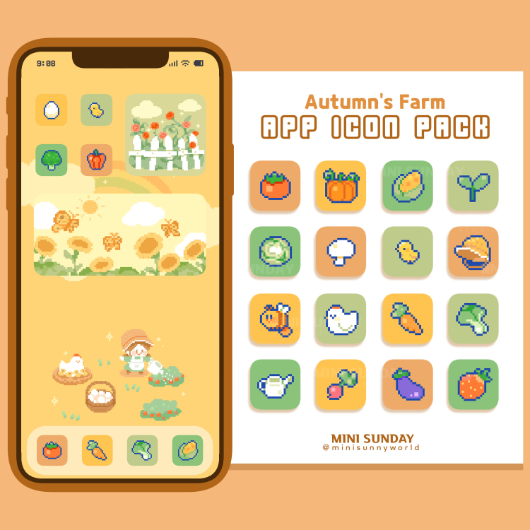 Autumn's Farm Icon Pack | Webudding