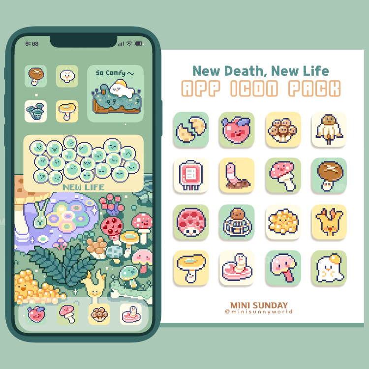 New Death, New Life Icon Pack | Webudding