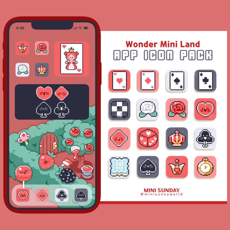 Wonder Mini Land Icon Pack | Webudding