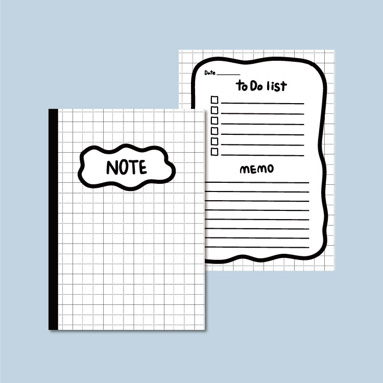 Black&White Simple Note | Webudding