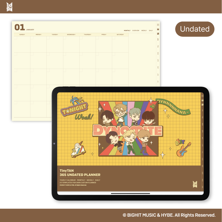 TinyTAN [Dynamite] 365 Planner | Webudding