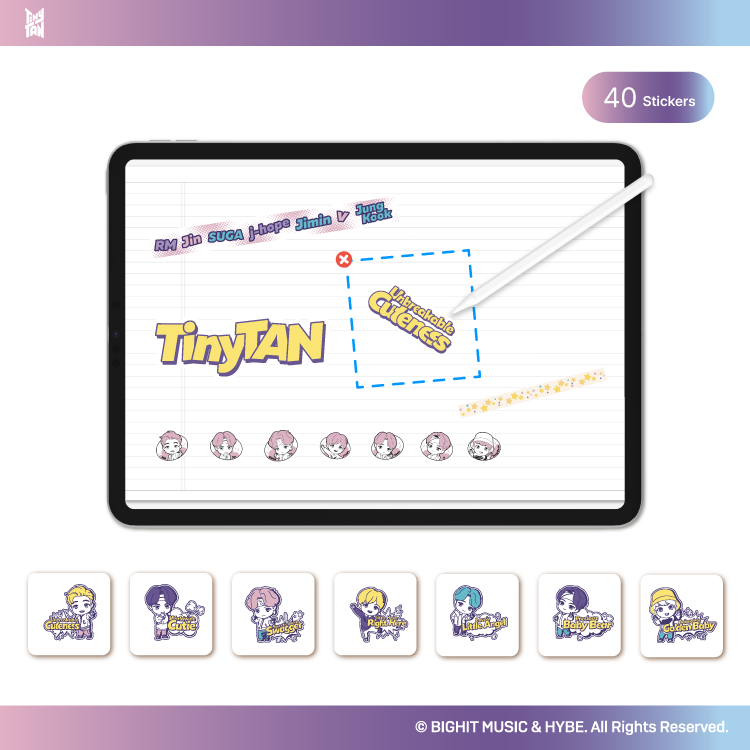 TinyTAN [Magic Door] Sticker Pack | Webudding