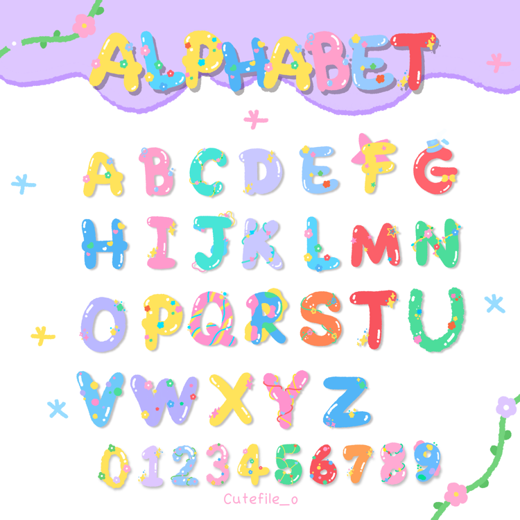 Alphabet ll colorfulday | Webudding