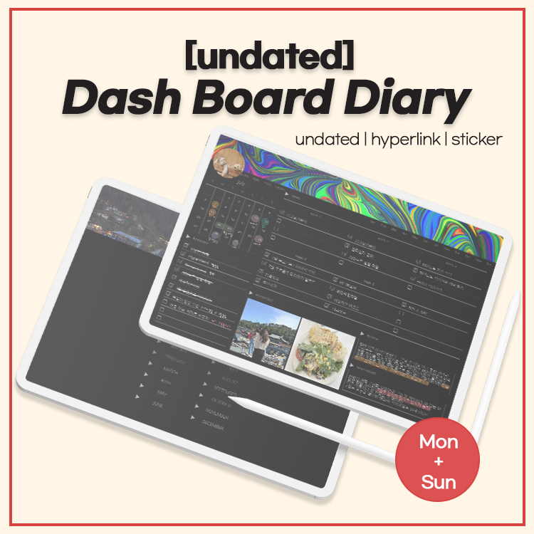 [undated] Dash Board Diary ver.black | Webudding