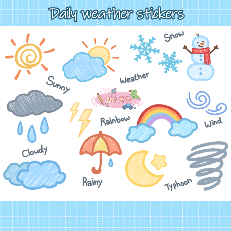 Daily weather stickers | Webudding