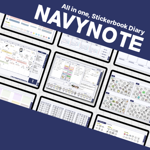 [2025] Navy Note Diary | Webudding
