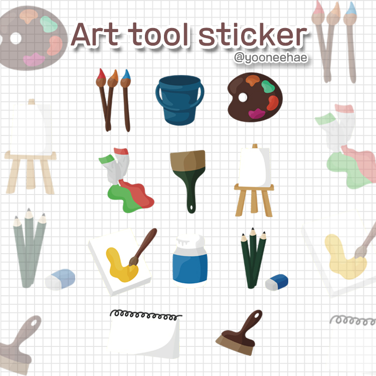 art-related tool stickers | Webudding