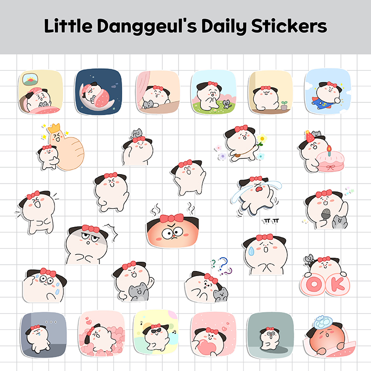 Little Danggeul's Daily Stickers | Webudding