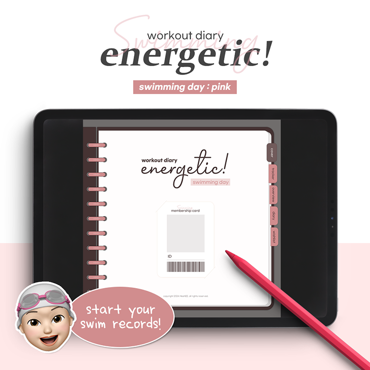 workout diary, energetic! : swimmingday (pink) | Webudding