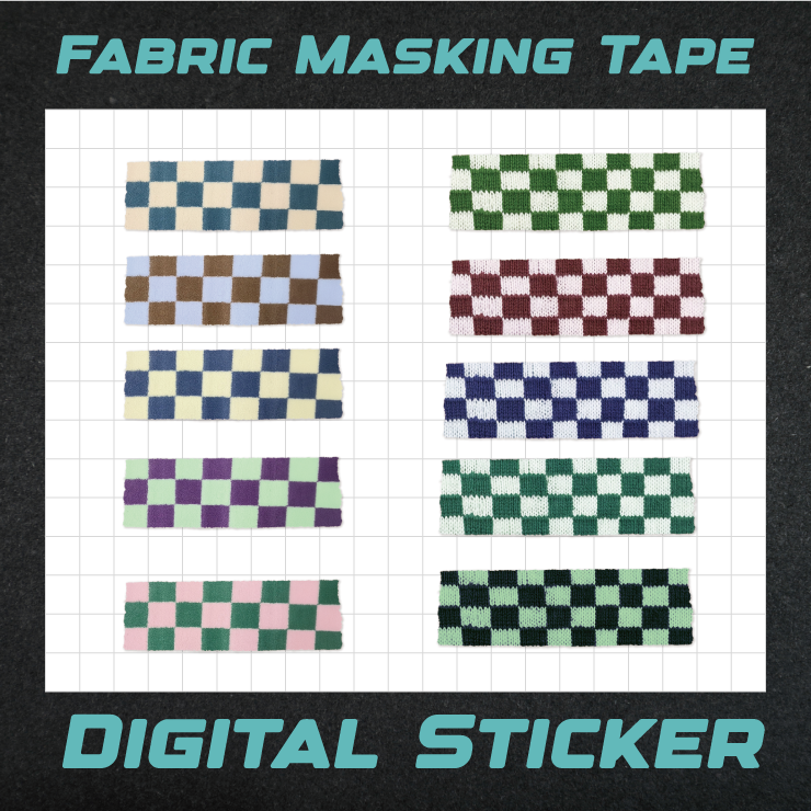 Fabric Art Tape Sticker | Webudding