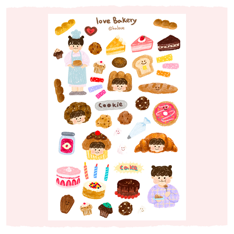 halove love bakery sticker | Webudding