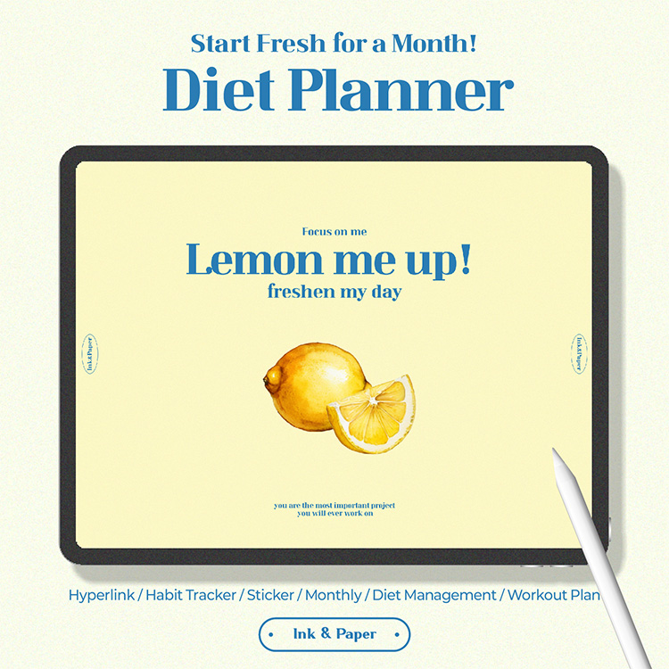 Lemon Diet Planner_Sticker Included | Webudding