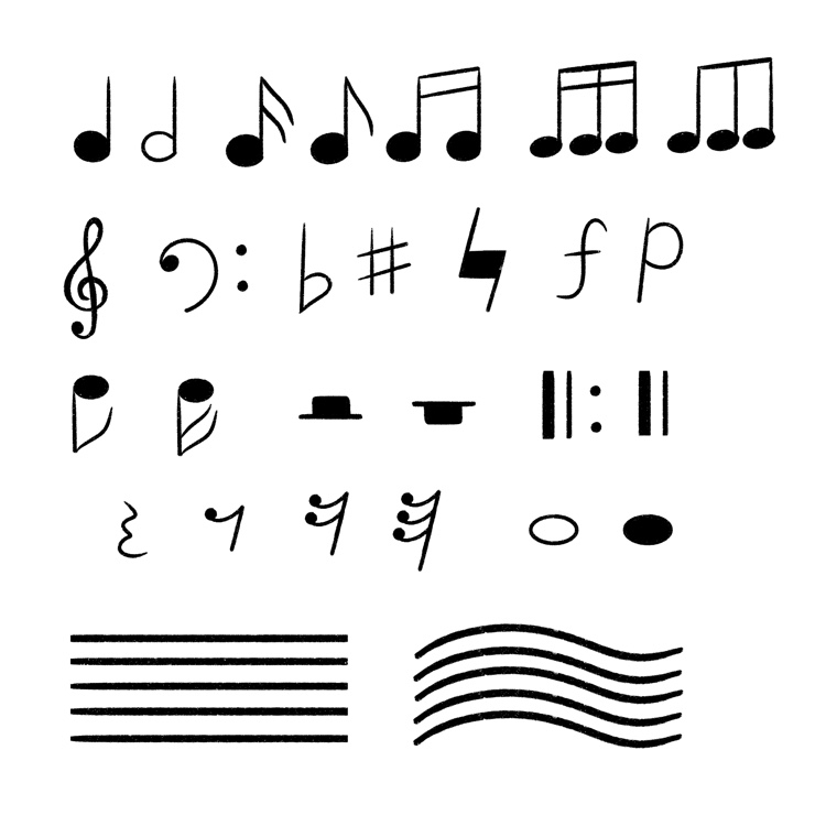 a musical note sticker | Webudding