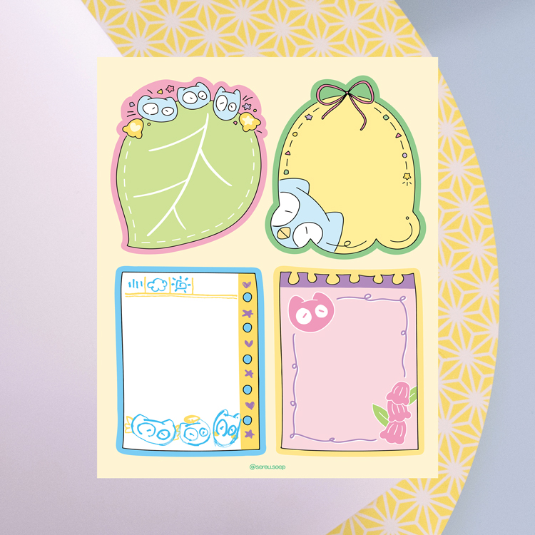 Pewong Memo Pad Sticker | Webudding