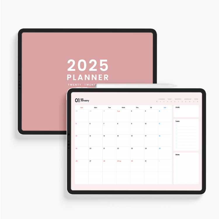 2025 Simple Planner (IndiePink) | Webudding