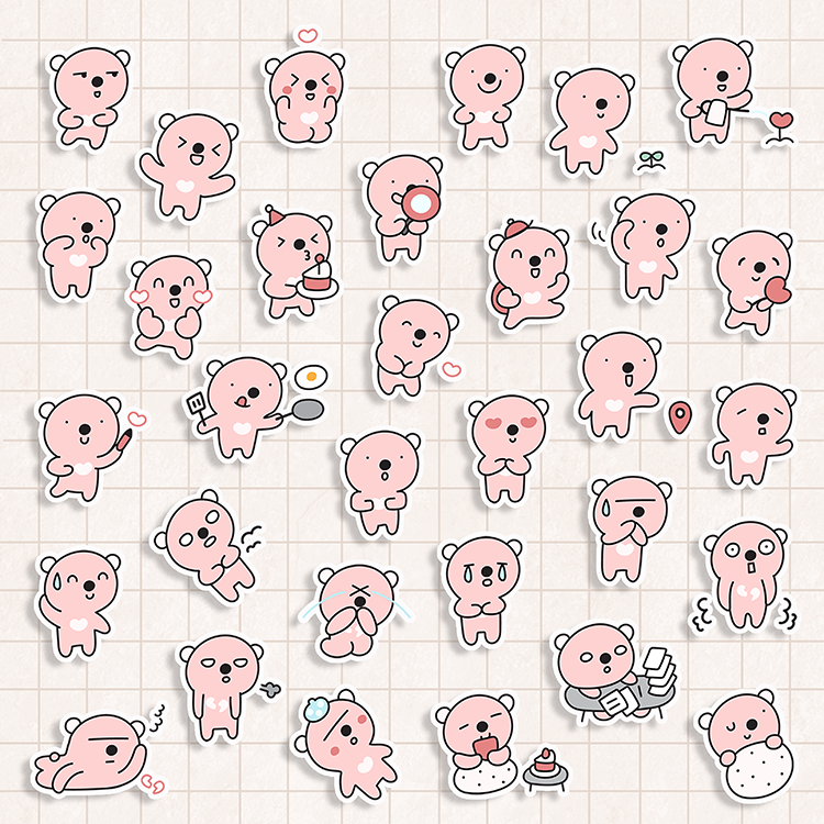 Tiny pink baby bear | Webudding