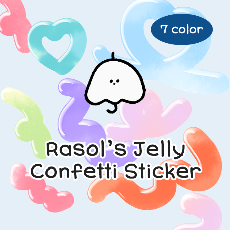 Rasol's Jelly Confetti Sticker | Webudding