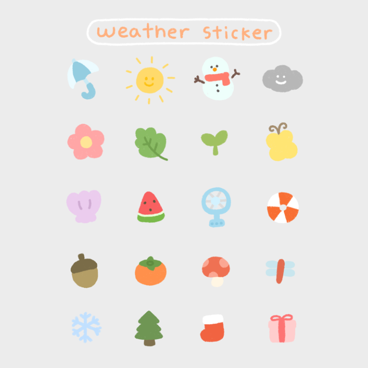 Weather sticker | Webudding
