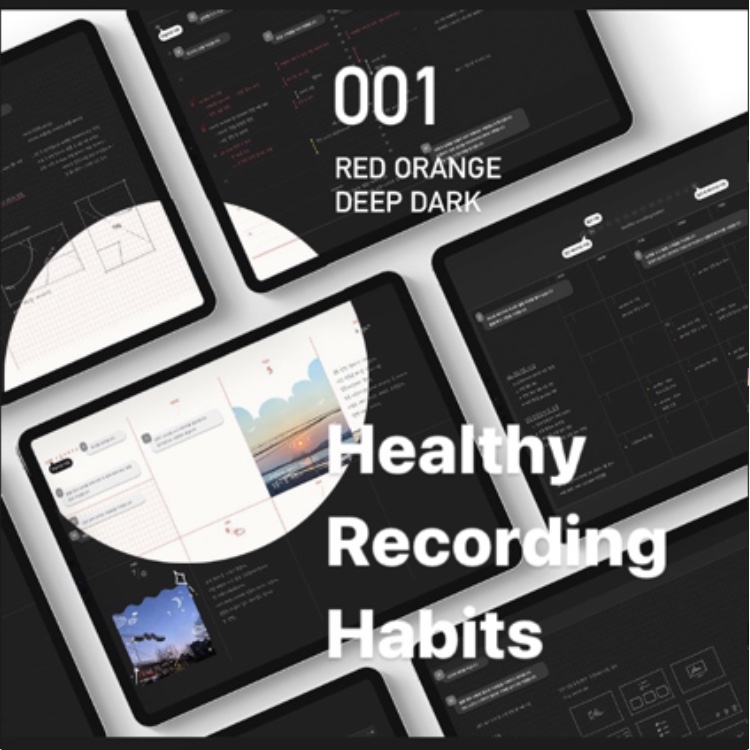 Healthy Habit-Making Hyperlink All-in-One Diary(deep dark) | Webudding