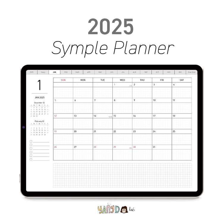 YaNG:D lab 2025 Symple Planner | Webudding