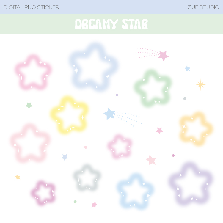 Dreamy Star Sticker | Webudding