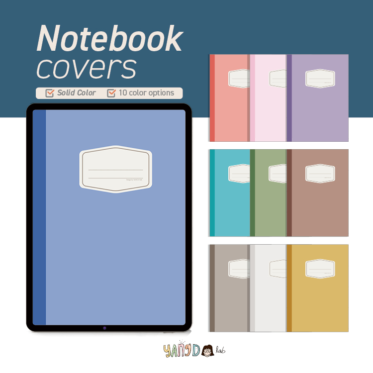 YaNG:D lab Digital Notebook Cover_solid color | Webudding
