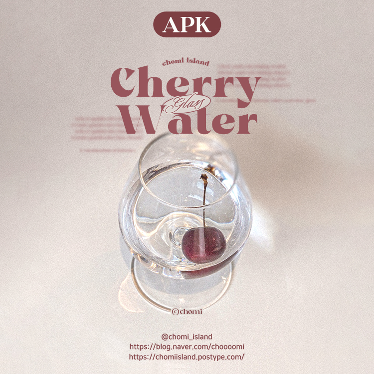1+1 apk │ Chomi Cherry Water Kakao Talk Theme | Webudding