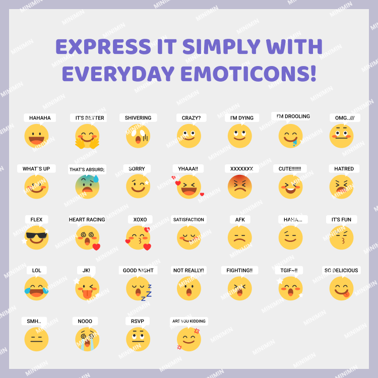 Daily emoticon sticker | Webudding