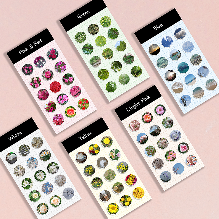 Various landscape photo stickers | Webudding