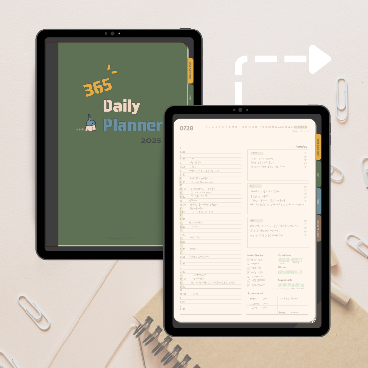365-Day Daily Planner(Date Type) | Webudding