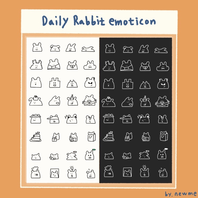 daily rabbit emoticon | Webudding