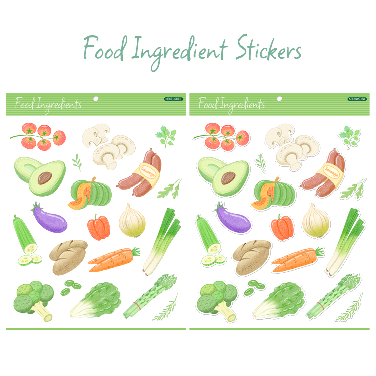food ingredient stickers | Webudding