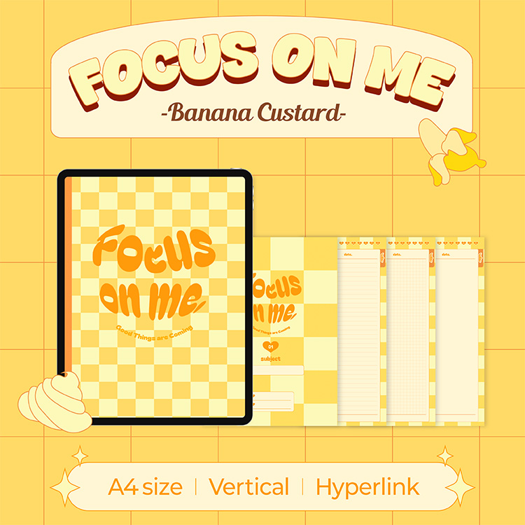 BananaCustard_Notepad l Milky Retro | Webudding