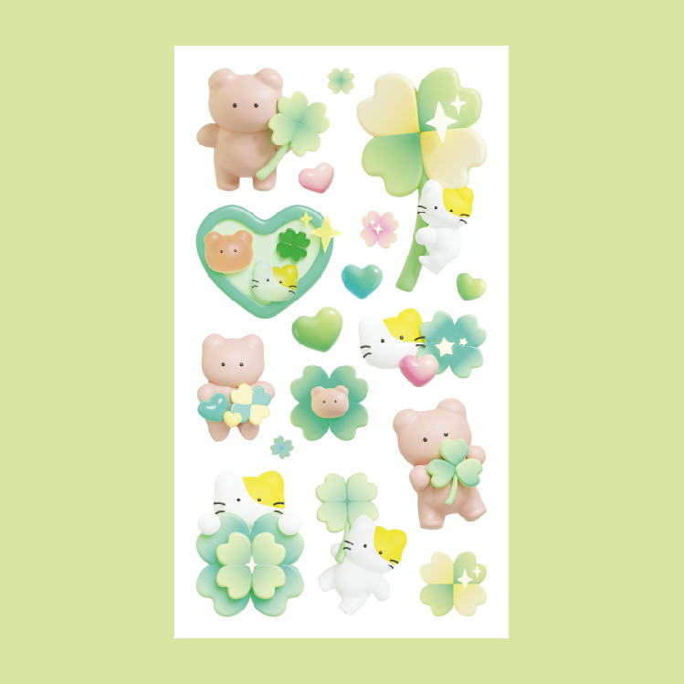 Molang clover sticker | Webudding